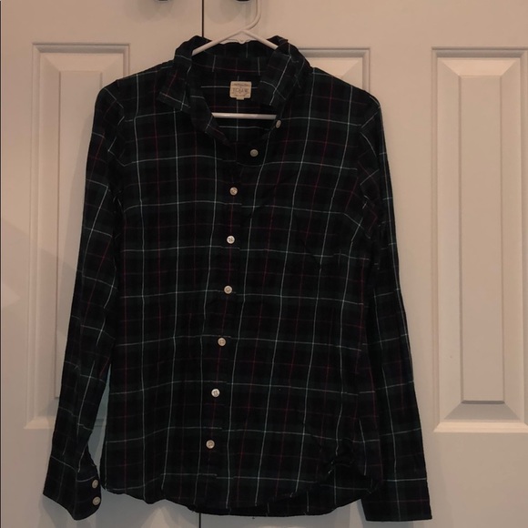 J. Crew | Tops | J Crew Plaid Button Down | Poshmark